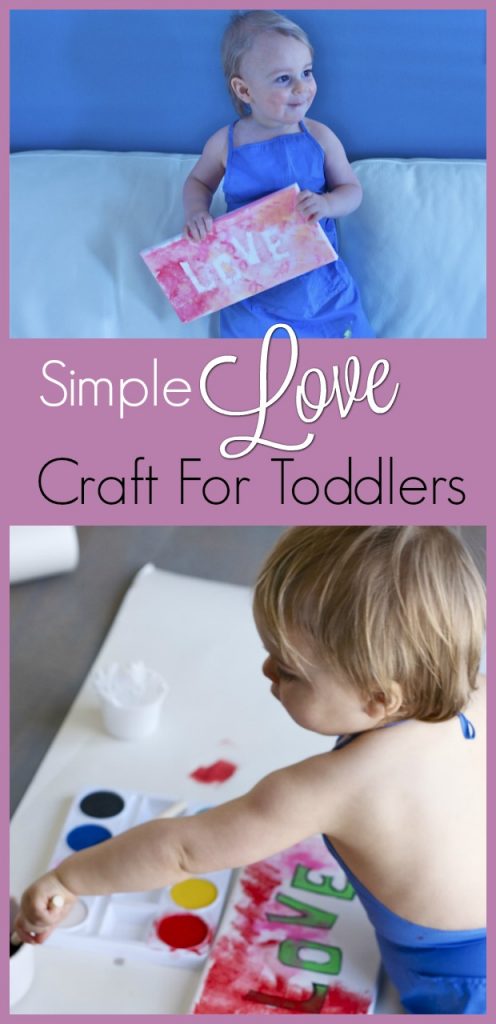 Simple 'Love' Craft For Toddlers - Kari Skelton