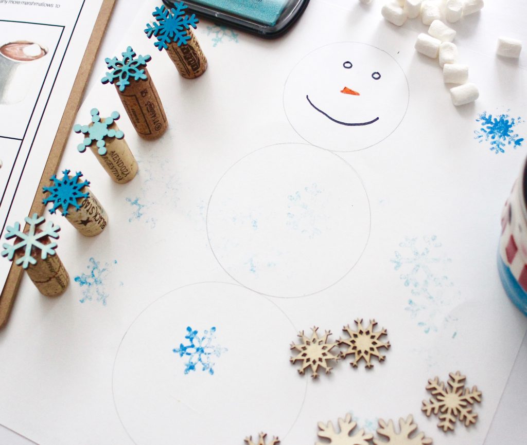 DIY Snowflake Stamps - Kari Skelton