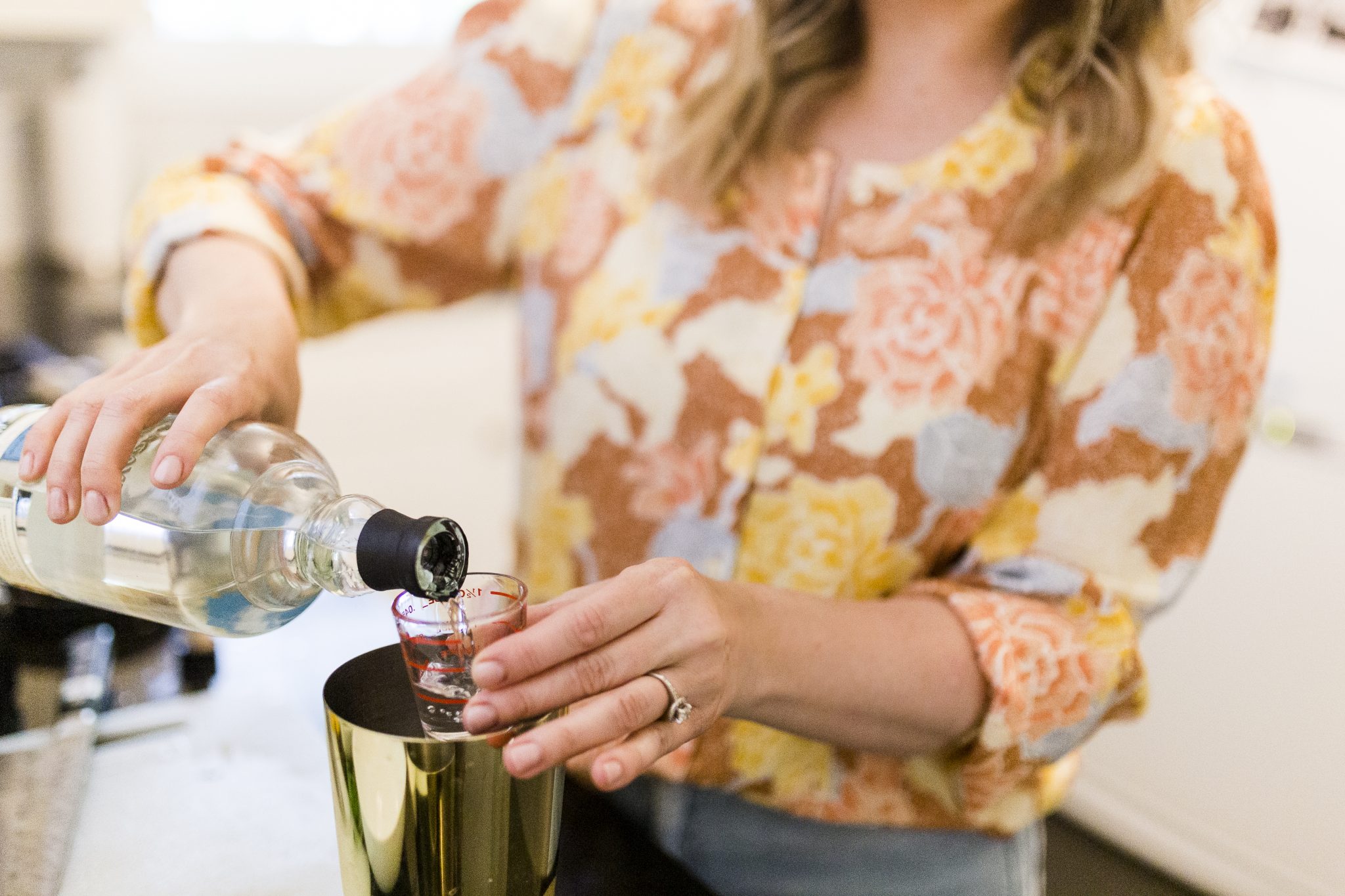 Nectarine Basil Margaritas - Kari Skelton